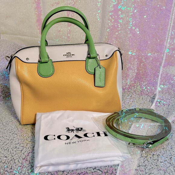 Coach | Bags | Nos Coach Mini Bennett Satchel In Colorblock Leather ...